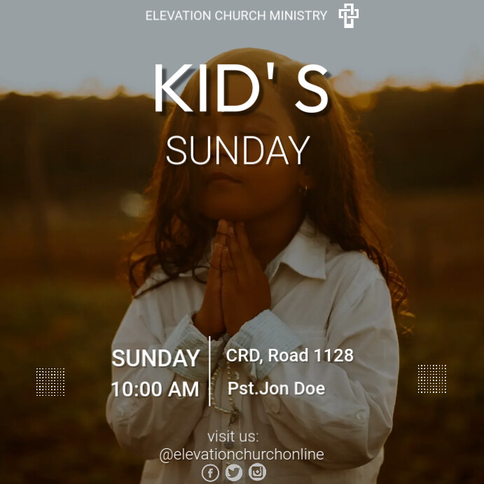 KIDS SERVICE (1) Template | PosterMyWall