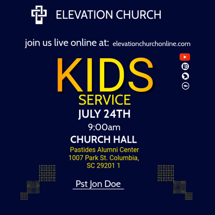 KIDS SERVICE (10) Template | PosterMyWall