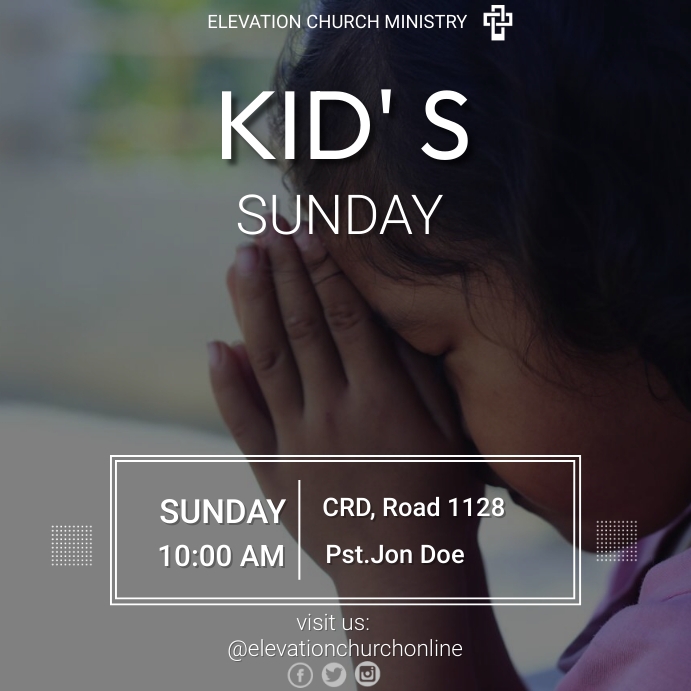 KIDS SERVICE (5) Template | PosterMyWall