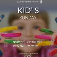 KIDS SUNDAY (6) Template | PosterMyWall