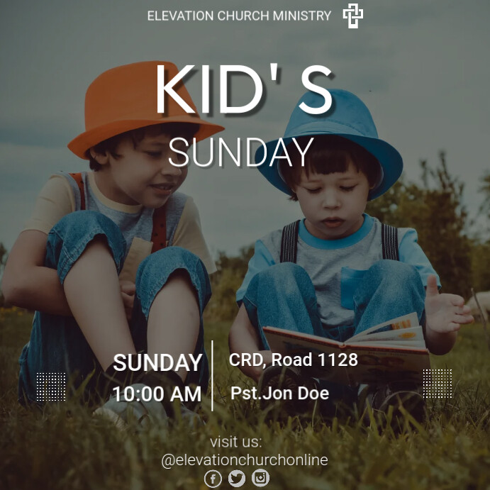 KIDS SERVICE (6) Template | PosterMyWall