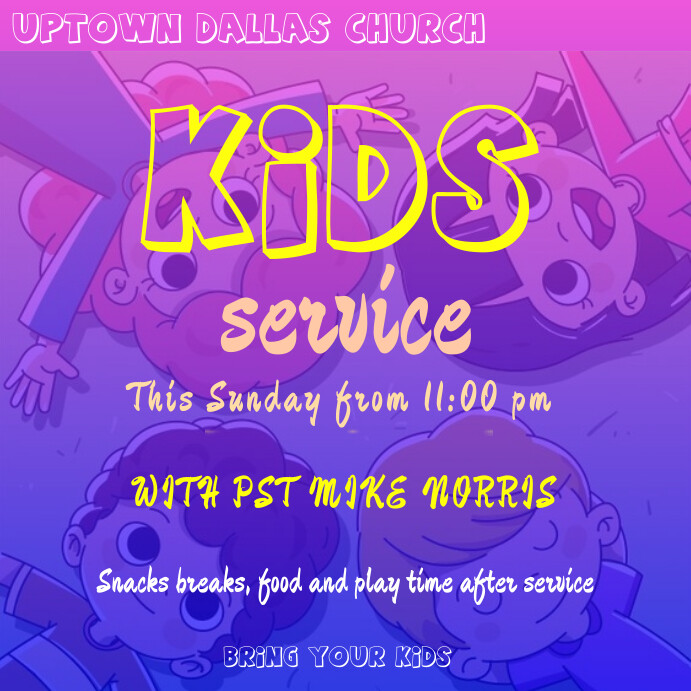 Plantilla de KIDS SERVICE | PosterMyWall