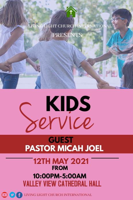 Kids Service Template | PosterMyWall