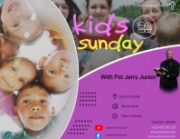 Kids Sunday service flyer Template | PosterMyWall