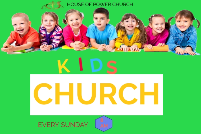 KIDS SERVICE Template | PosterMyWall