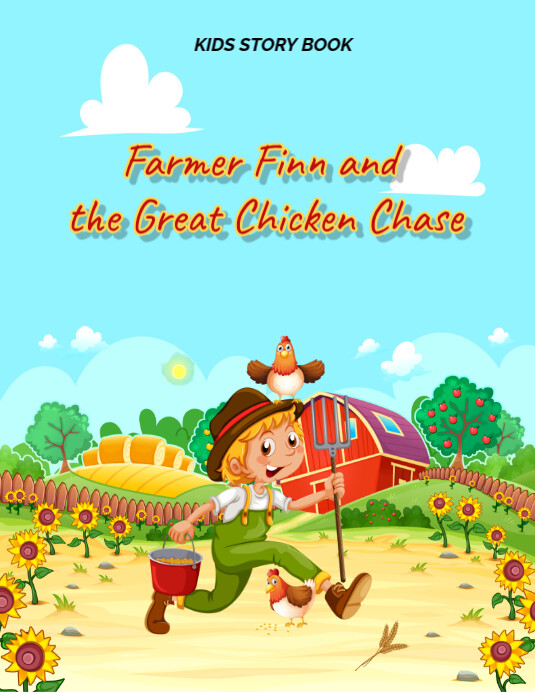 Copy of Kids story book cover page flyer | PosterMyWall