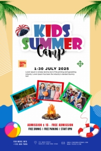 Kids summer camp poster Template | PosterMyWall