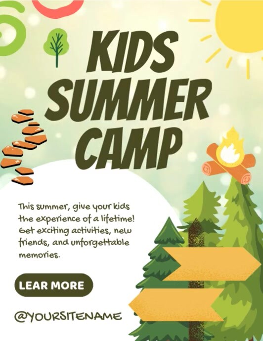 Plantilla de Kids Summer Camp Ads | PosterMyWall