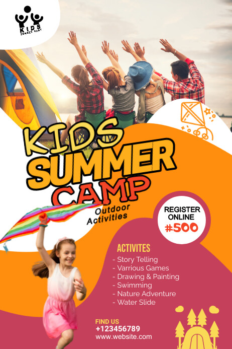 Kids Summer Camp Banner Template | PosterMyWall