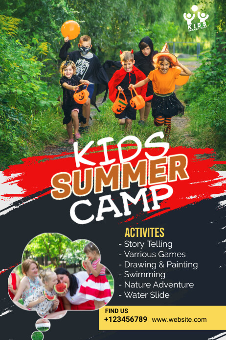 Plantilla de Kids Summer Camp Banner | PosterMyWall