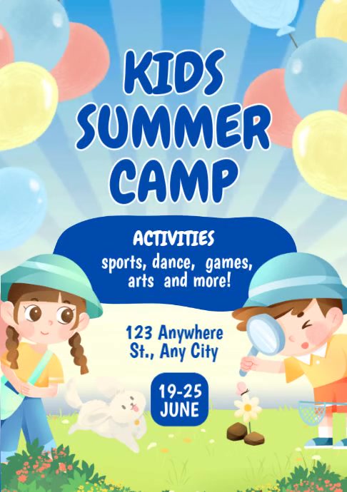 Copy of Kids Summer Camp | PosterMyWall