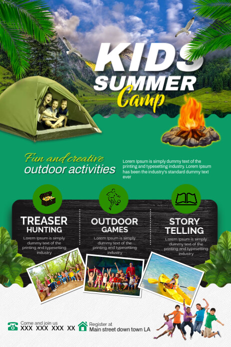 Kids summer camp Template | PosterMyWall