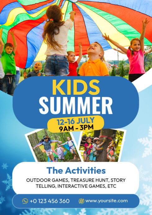 Kids Summer Camp Template | PosterMyWall