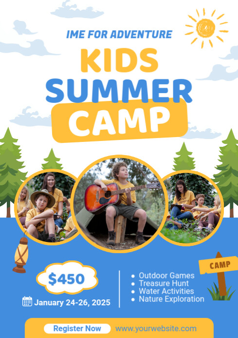 Kids Summer Camp Template | PosterMyWall