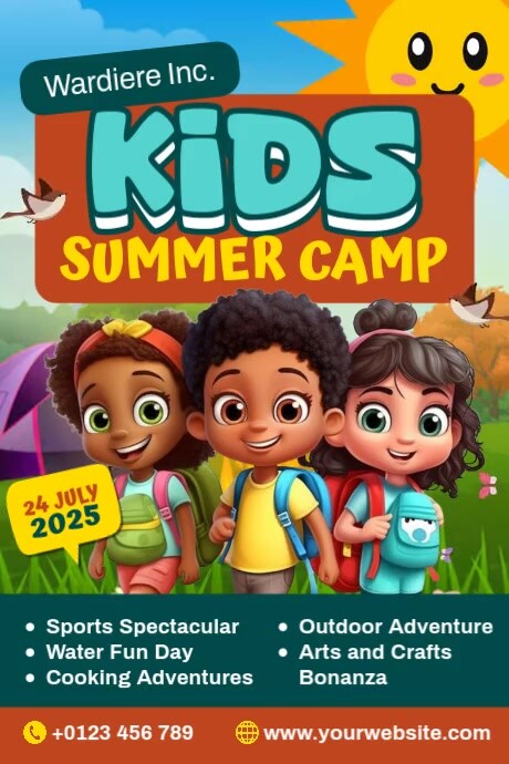 Kids Summer Camp Template | PosterMyWall