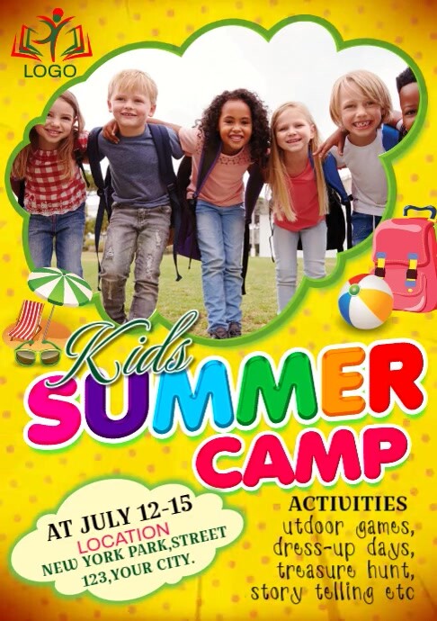 kids summer camp Template | PosterMyWall