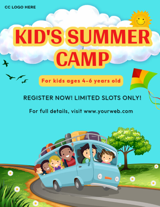 kids summer camp flyer Template | PosterMyWall