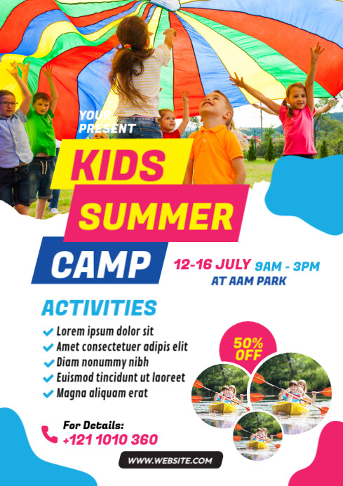 Kids Summer Camp Flyer Template | PosterMyWall