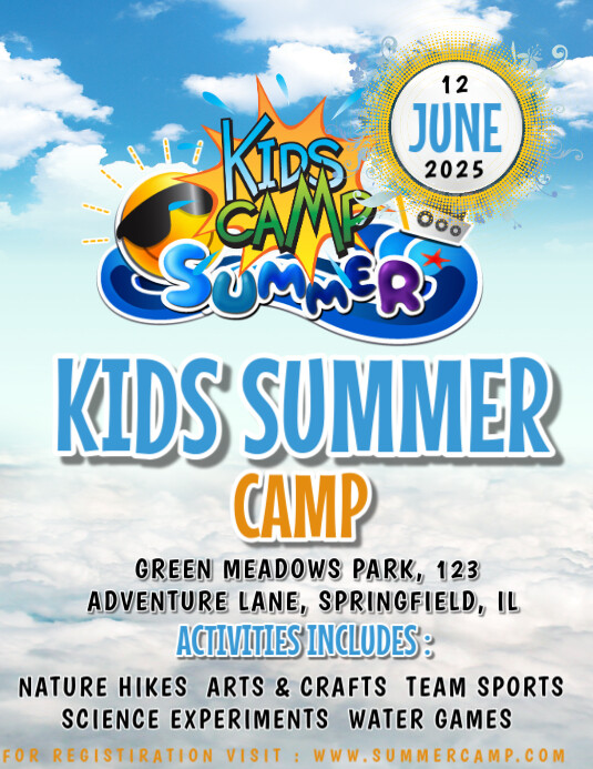 Copy of Kids Summer Camp Flyer | PosterMyWall