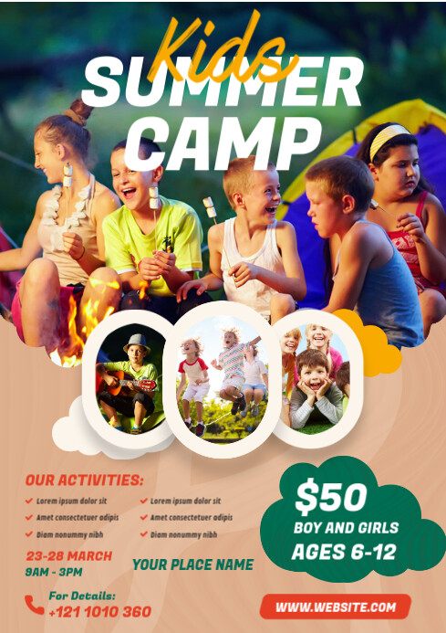 Copy of Kids Summer Camp Flyer | PosterMyWall