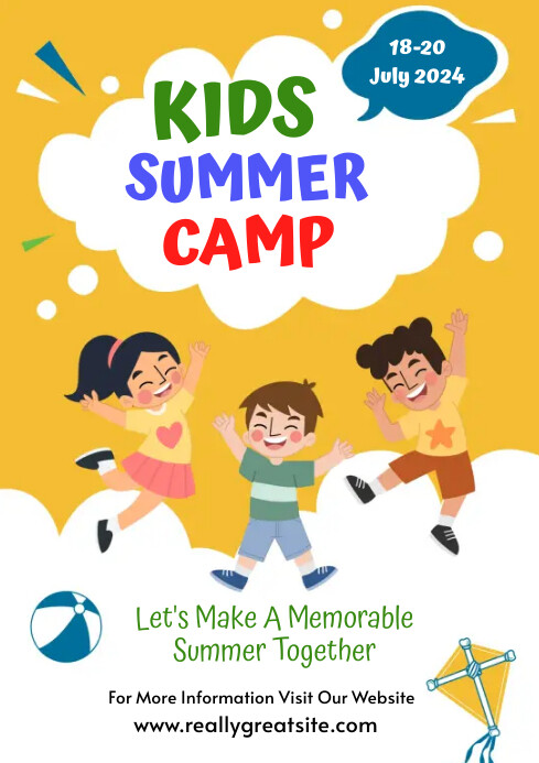 Copy of Kids Summer Camp Flyer Template | PosterMyWall