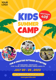 Kids Summer Camp advert Template | PosterMyWall