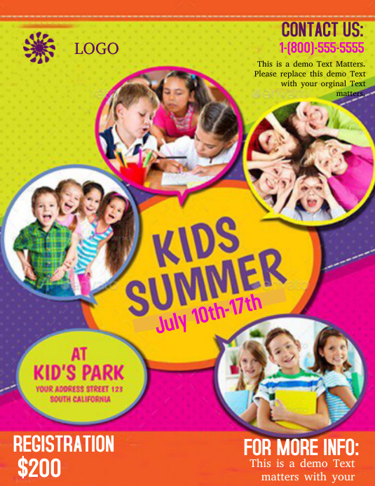 Kids Summer Camp Templat | PosterMyWall