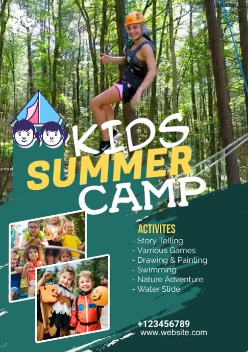 Plantilla de Kids Summer Camp Flyers | PosterMyWall
