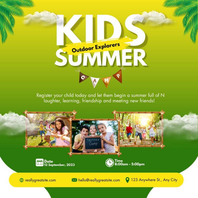 kids summer camp flyers Template | PosterMyWall