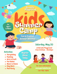 Kids Summer Camp Template | PosterMyWall