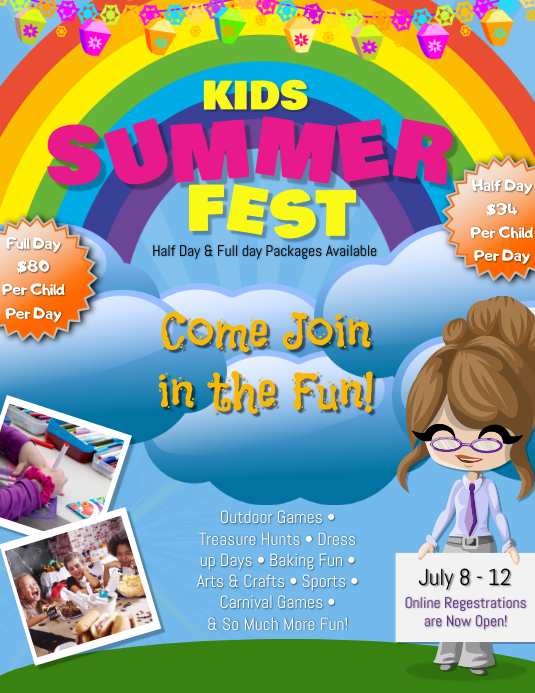 Copy of Kids Summer Fest | PosterMyWall