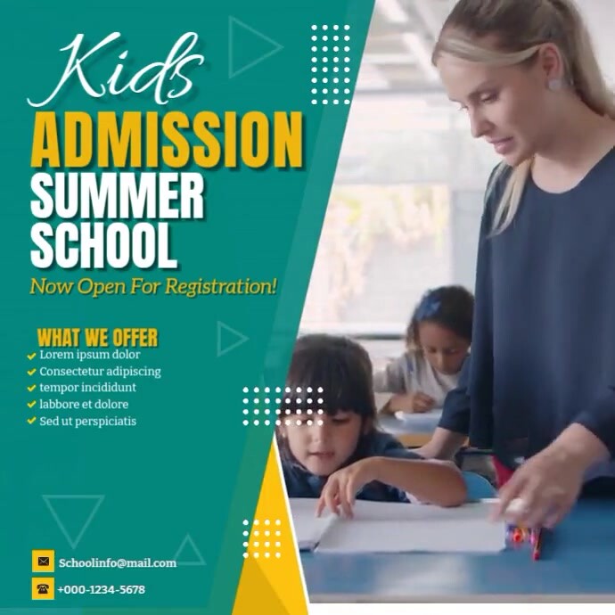 Kids Summer School Template | PosterMyWall