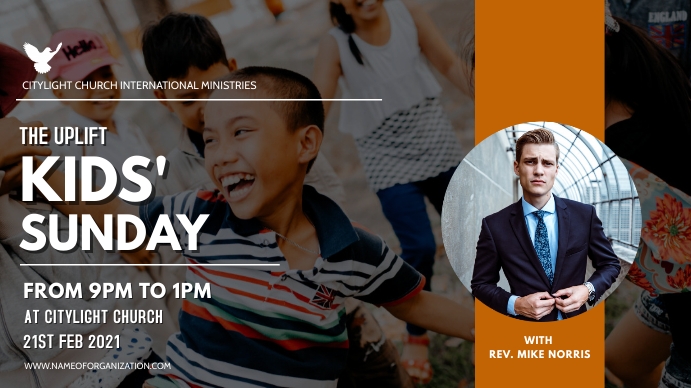 Copy of kids sunday church flyer | PosterMyWall