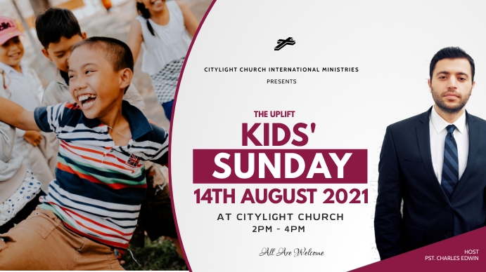 Copy of KIDS sunday church flyer | PosterMyWall