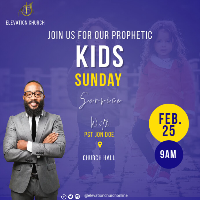Kids Sunday Template | PosterMyWall