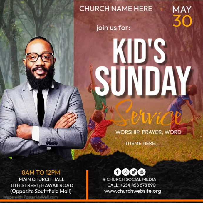 kids sunday Template | PosterMyWall