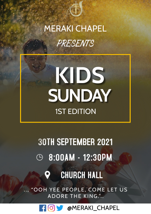 Kids sunday Template | PosterMyWall