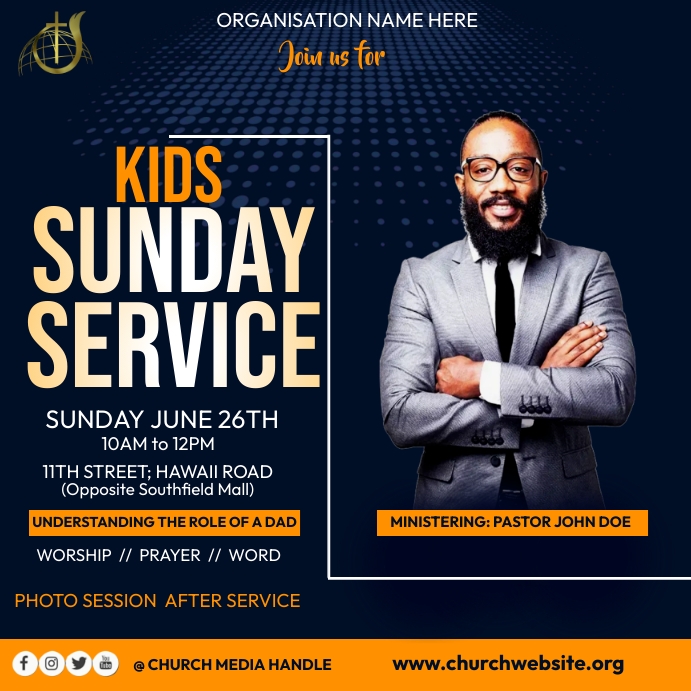 Kids Sunday Template | PosterMyWall