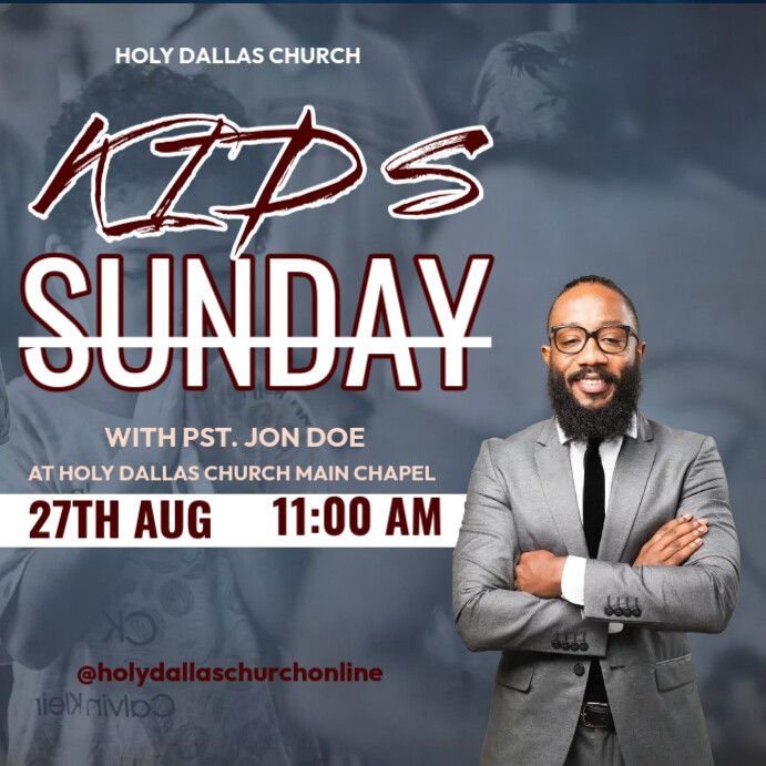 Kids Sunday Template | PosterMyWall