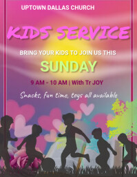 kids sunday service Template | PosterMyWall