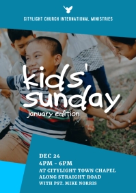 kids sunday flyer template design | PosterMyWall