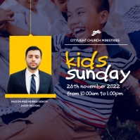 kids sunday service Template | PosterMyWall