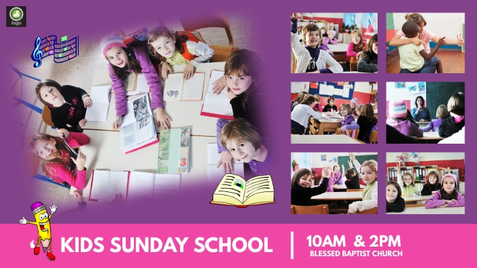 KIDS SUNDAY SCHOOL Template | PosterMyWall