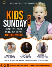 kids sunday service Template | PosterMyWall