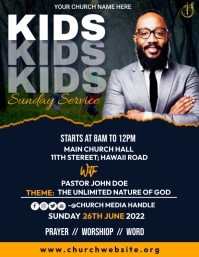 kids sunday service Template | PosterMyWall