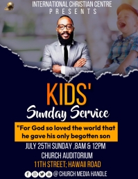 kids sunday service Template | PosterMyWall