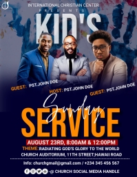 kids sunday service Template | PosterMyWall