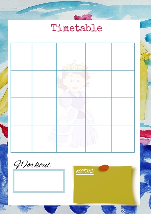 kids time table Template | PosterMyWall