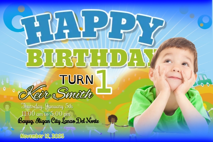 Kier Birthday Celebration Template | PosterMyWall