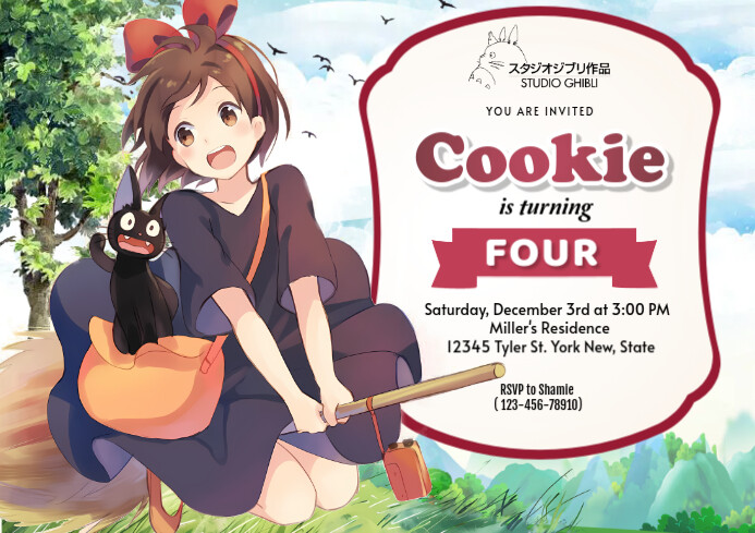 kiki's delivery service Template | PosterMyWall
